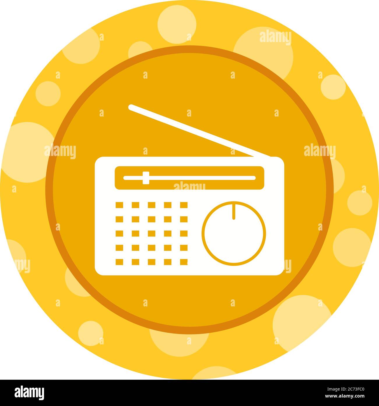 Unique Radio Vector Glyph Icon Stock Vector Image & Art - Alamy