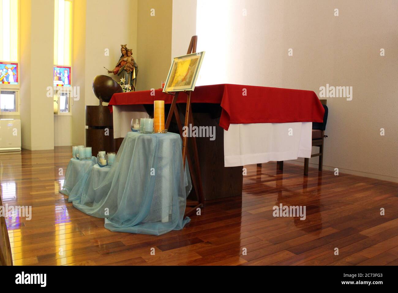 A Catholic chapel at a Salesian Nunnery in Beppu, Japan. Taken in June ...