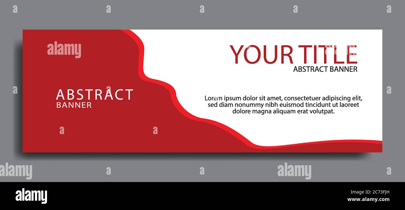 Standard size elegant red web banners for sale. Design template vector ...