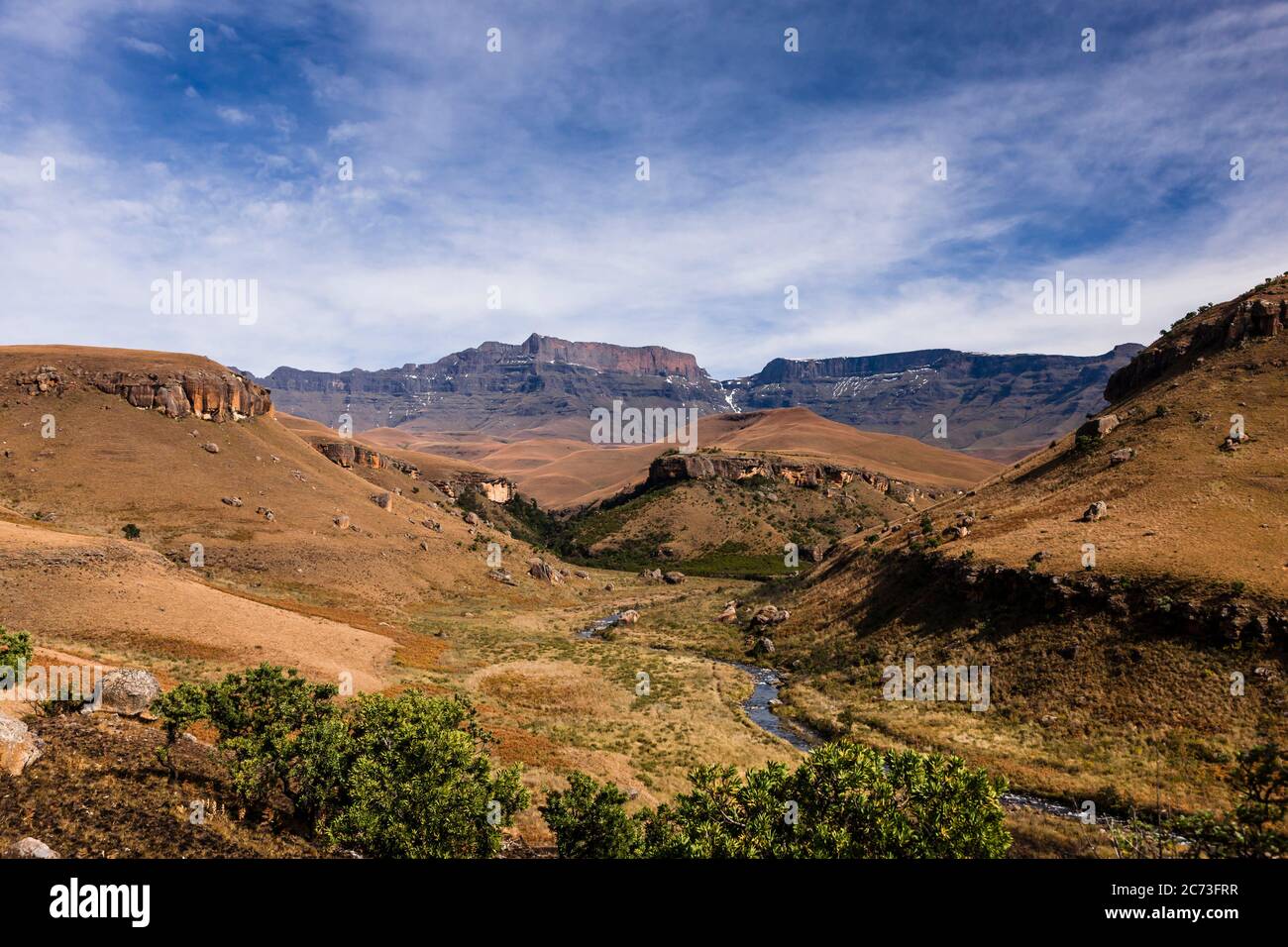 Drakensberg, Giants Castle mountain, from "Main cave" trail, Giants ...