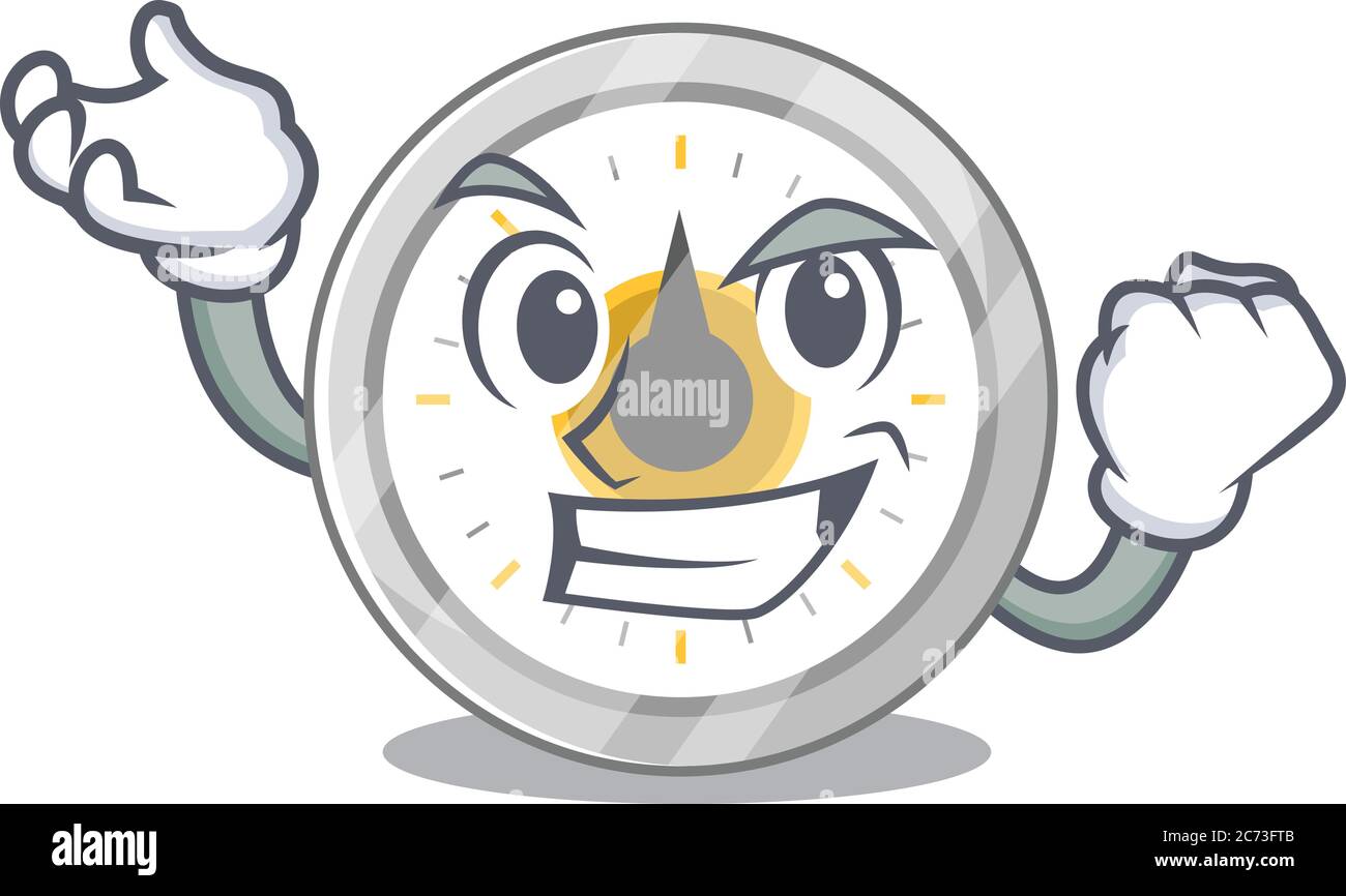 A caricature design concept of old kitchen timer with happy face Stock ...