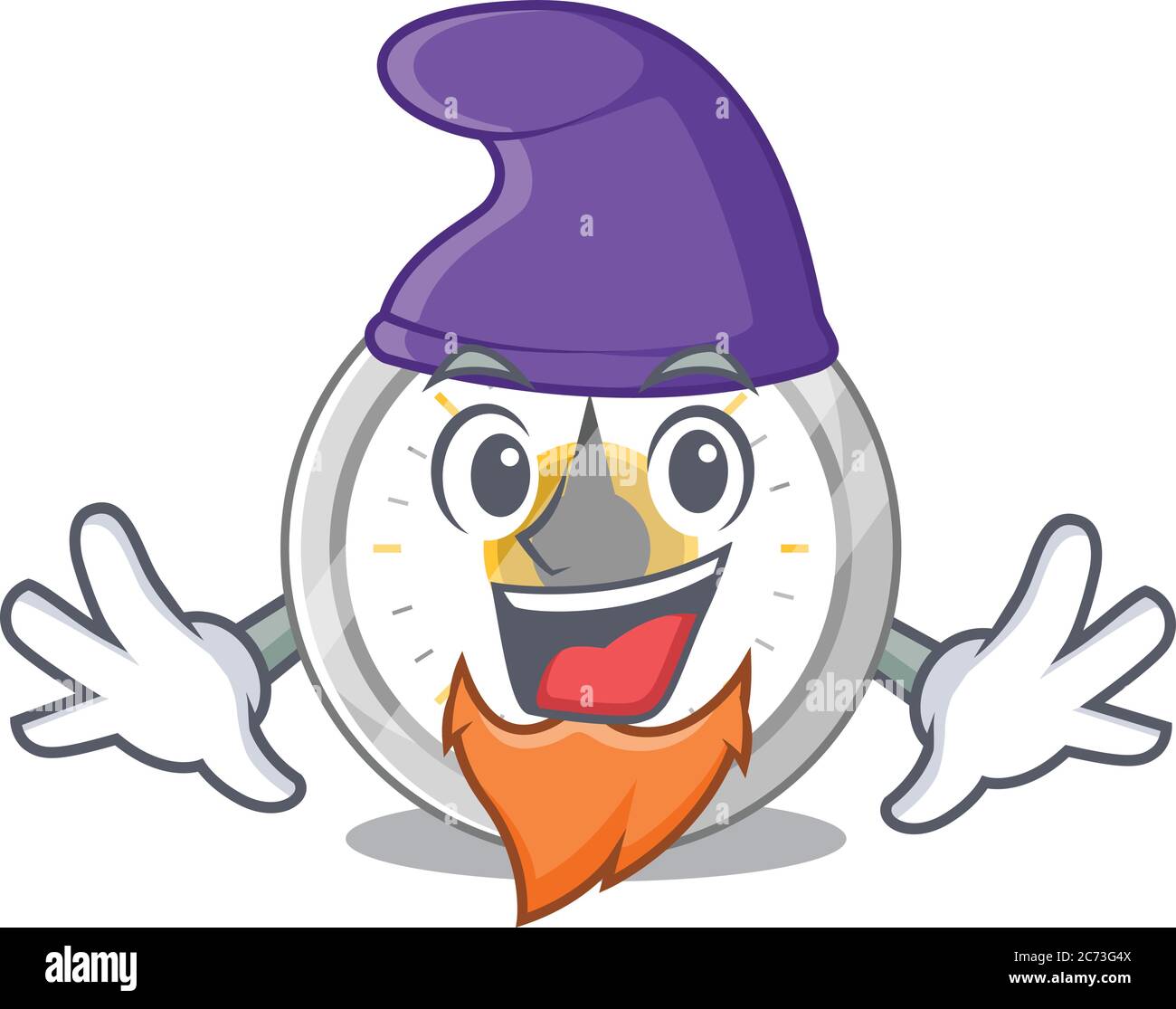 A gorgeous cartoon design of old kitchen timer as an Elf fairytale ...