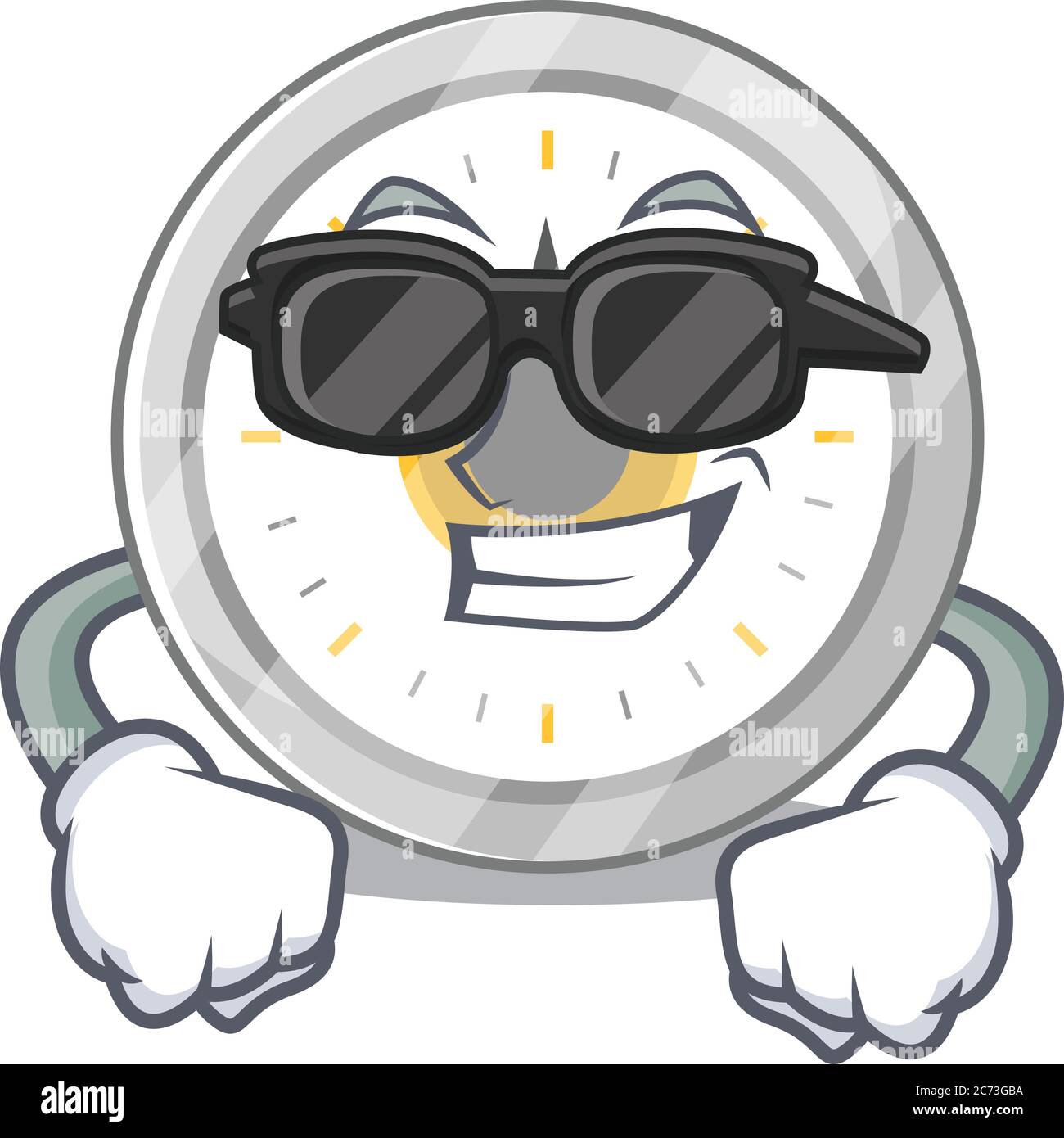 Fabulous old kitchen timer cartoon character wearing classy black ...