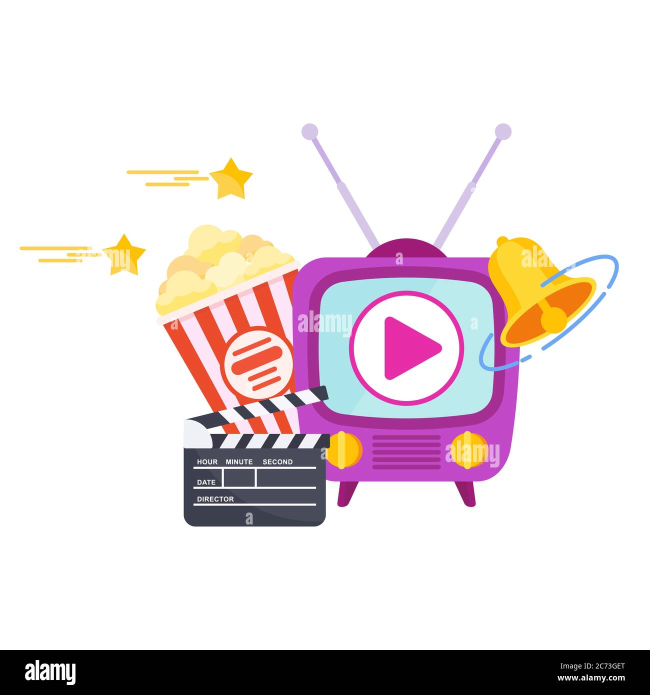 Entertainment content Stock Vector Images - Alamy