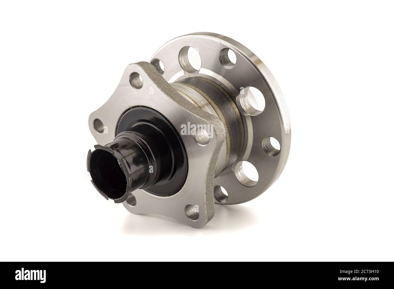 Rear wheel hub assembly isolated on white background Stock Photo - Alamy