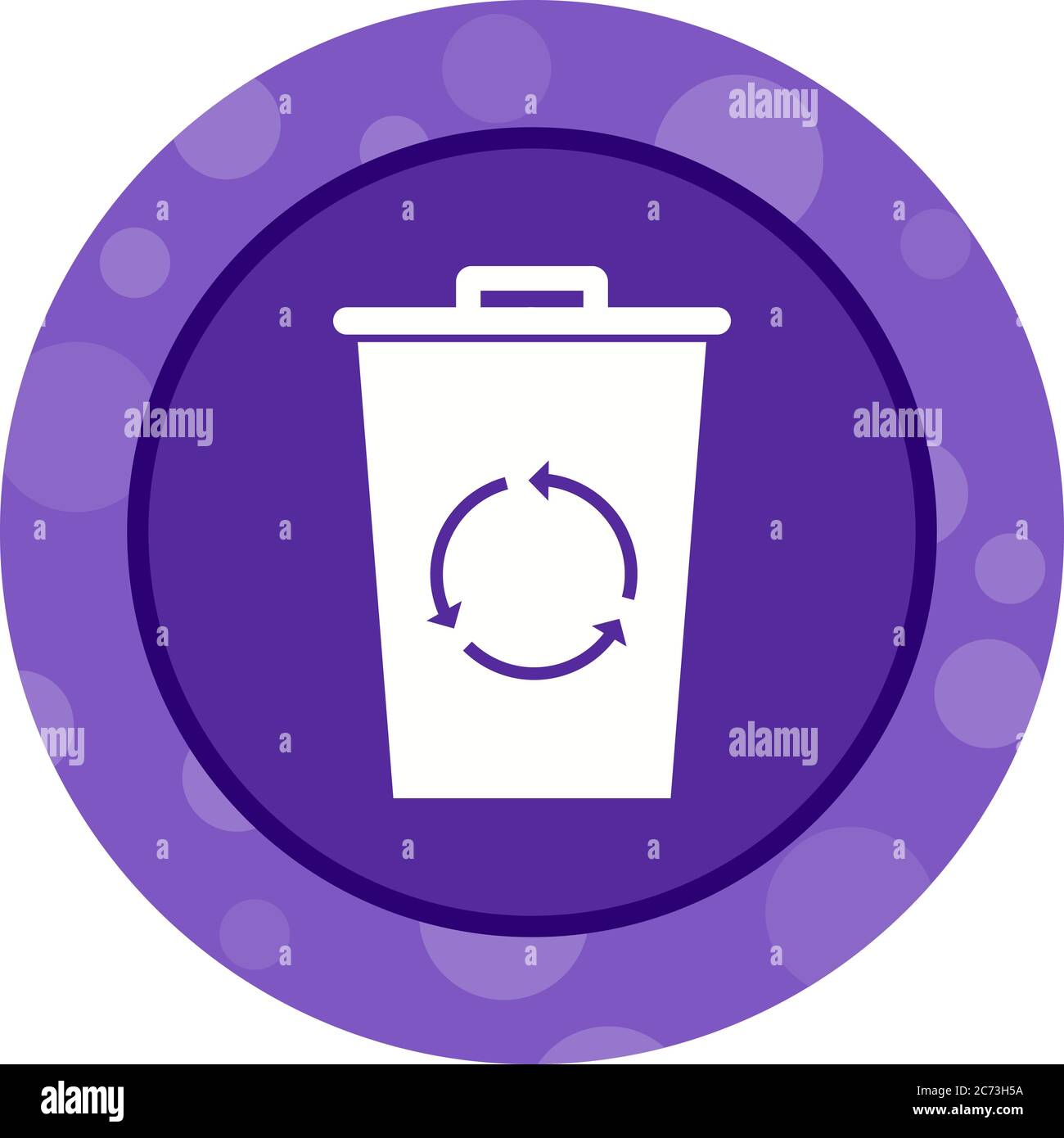 Unique Recycle Bin Vector Glyph Icon Stock Vector Image & Art - Alamy