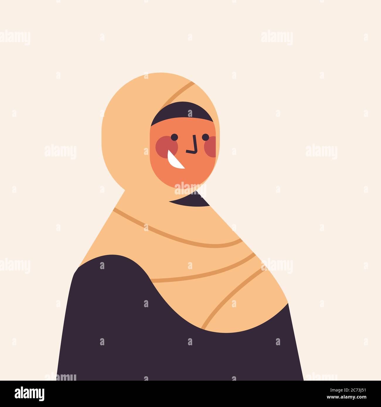 arabic woman in traditional clothes smiling arab girl avatar female ...