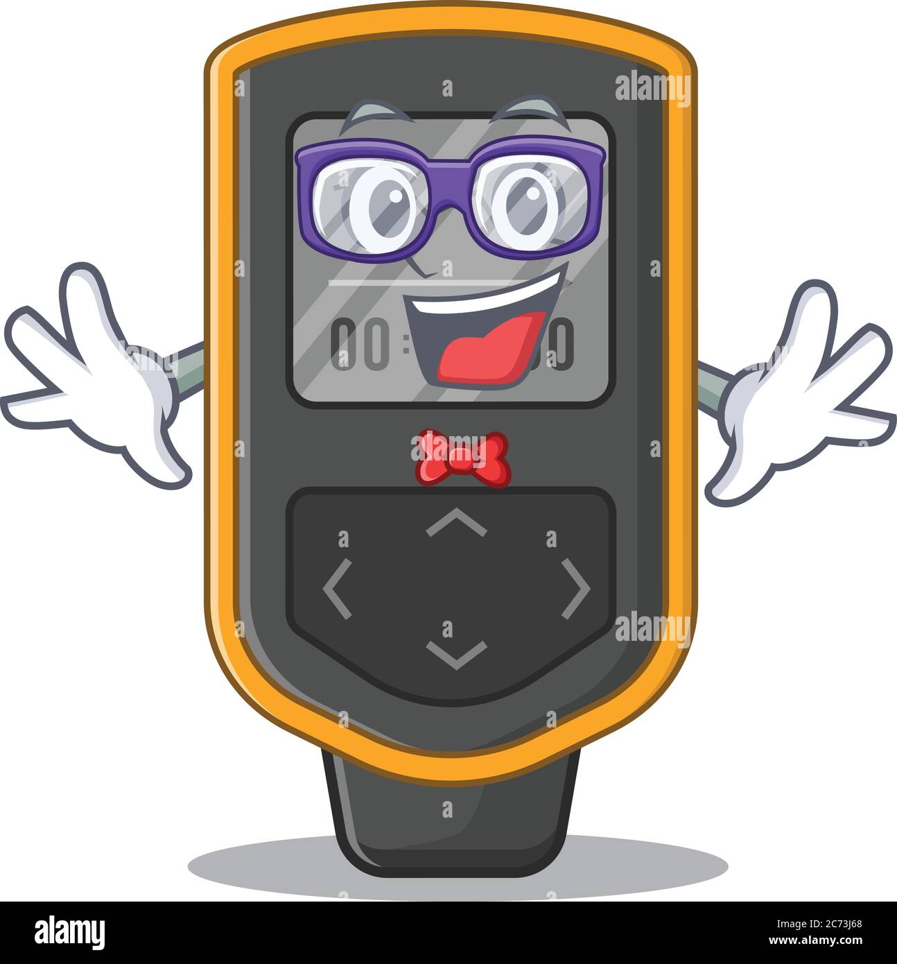 A caricature drawing of nerd dive computer wearing weird glasses Stock ...