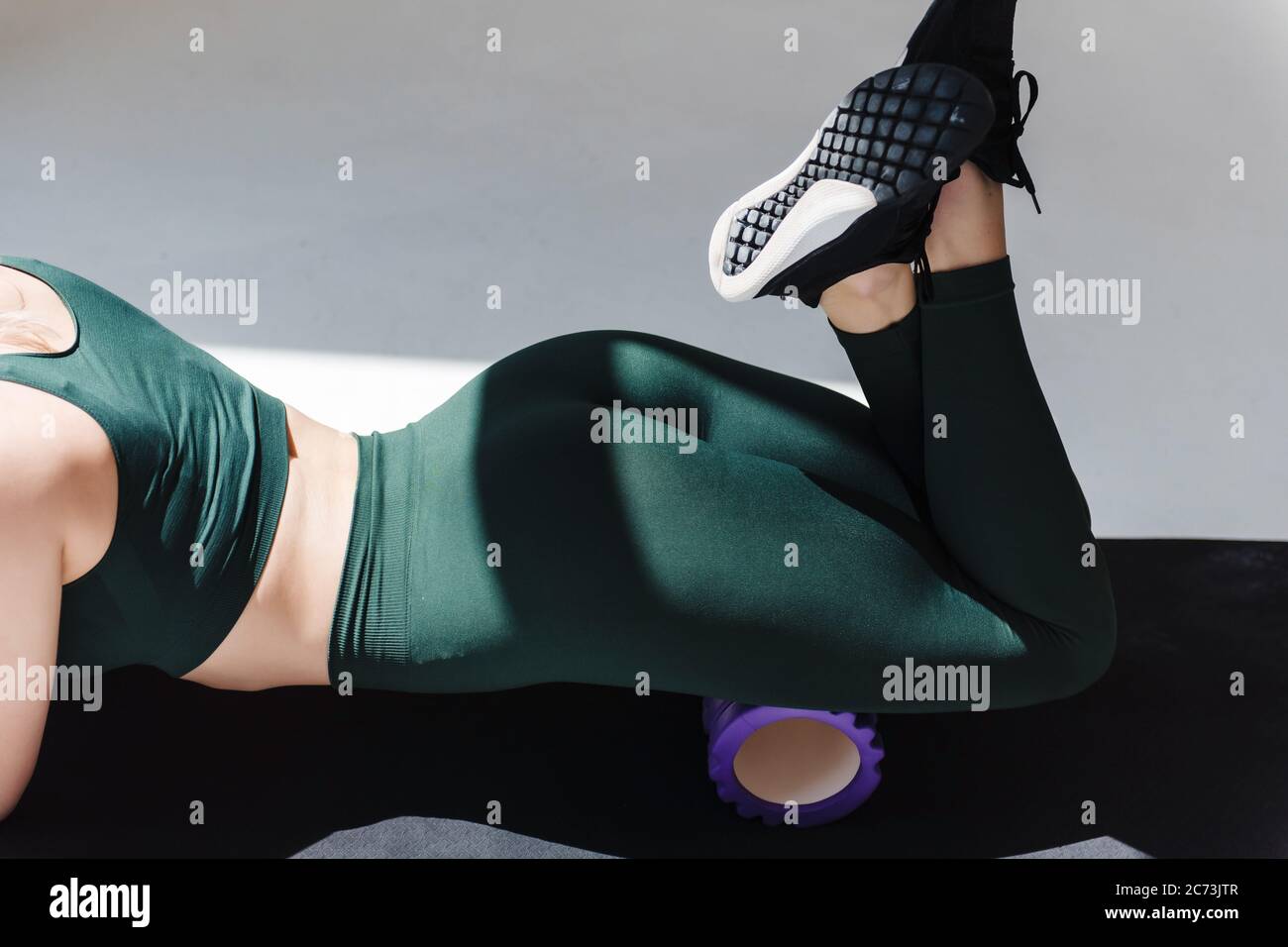 Foam roller legs hi-res stock photography and images - Alamy