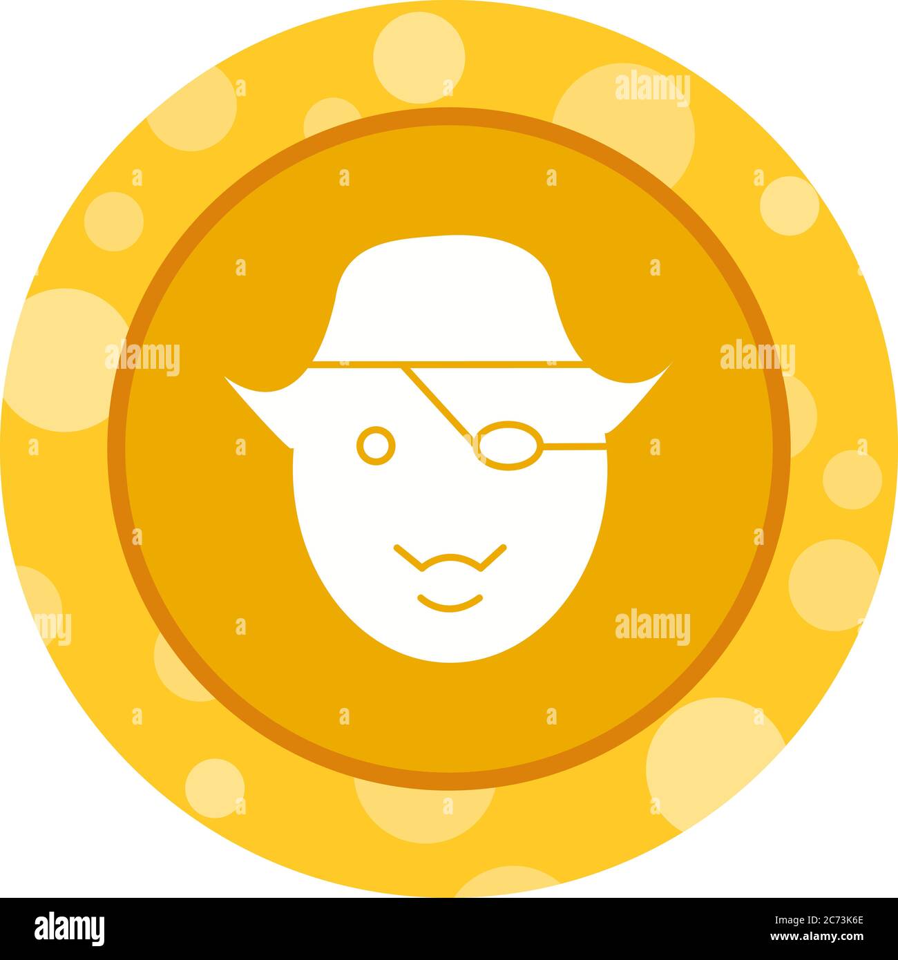 Unique Pirate Vector Glyph Icon Stock Vector Image & Art - Alamy
