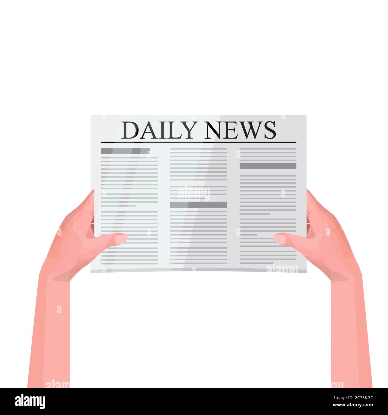 human hands holding newspaper reading daily news press mass media ...