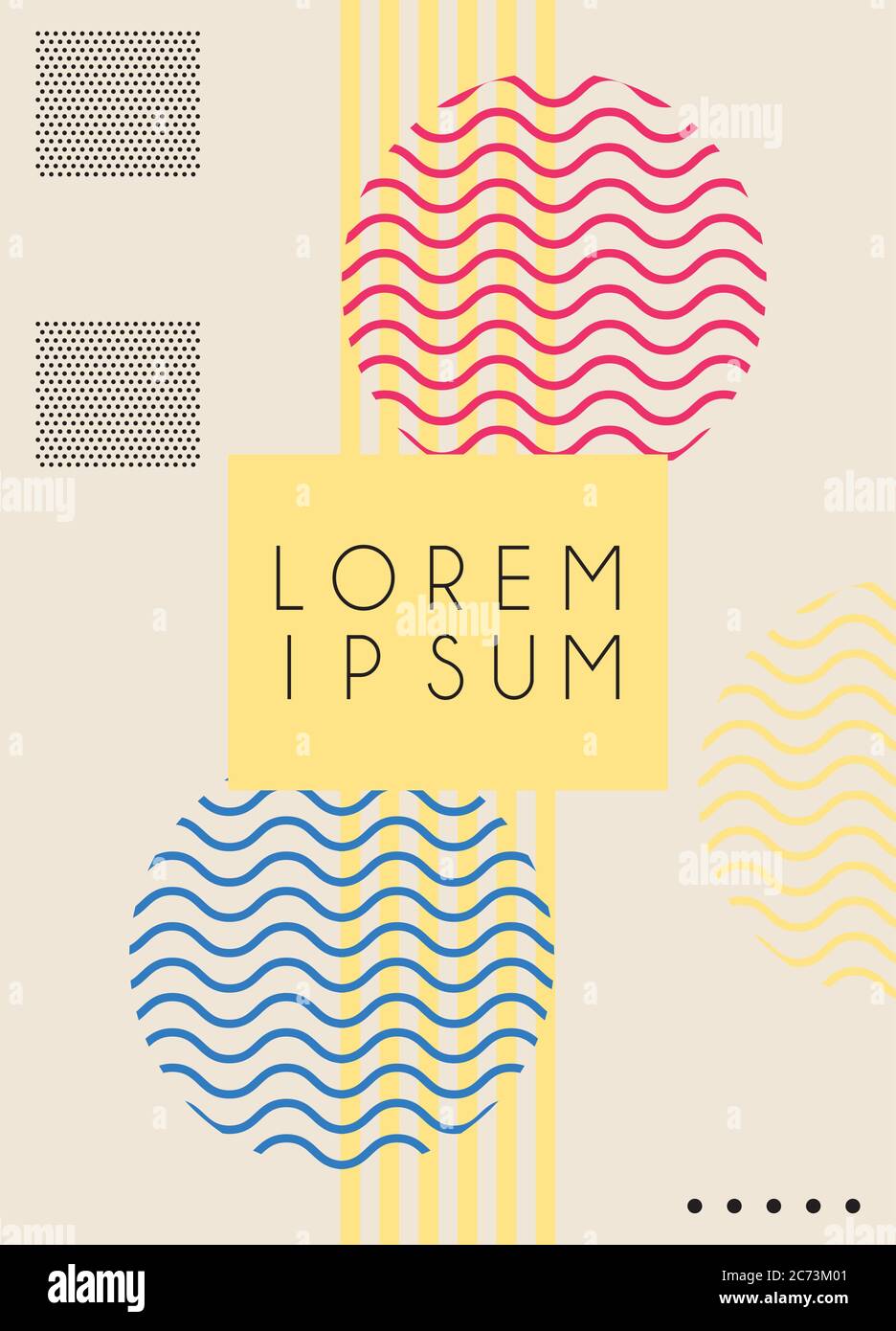 geometric figures with abstract banner modern poster vector ...