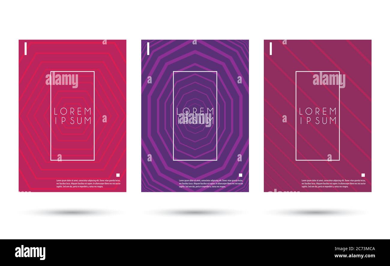 set colors digital covers abstract backgrounds vector illustration ...