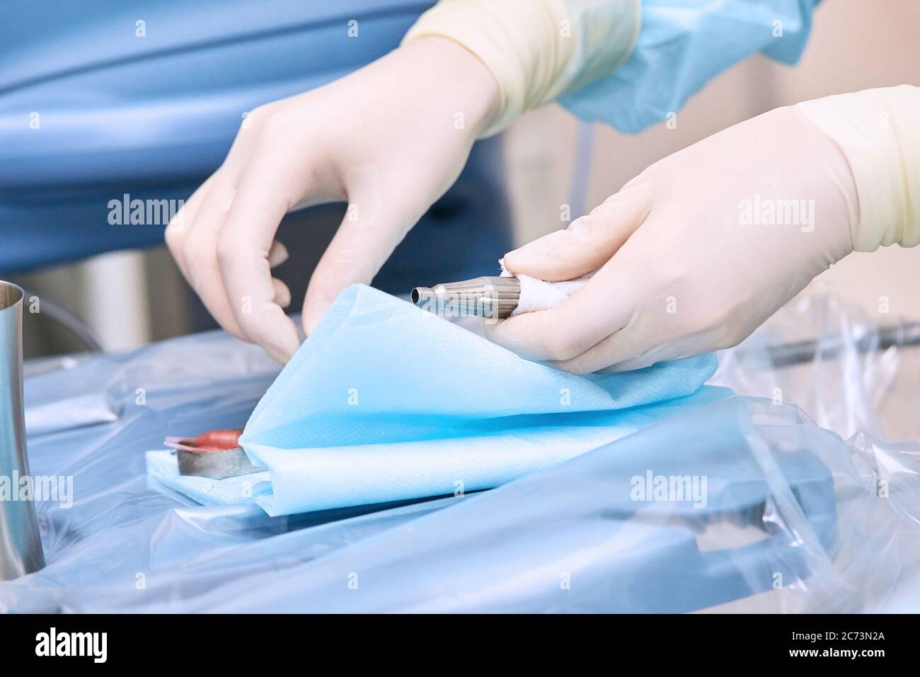 Surgery tools. Operation room inside. Blue color Stock Photo - Alamy