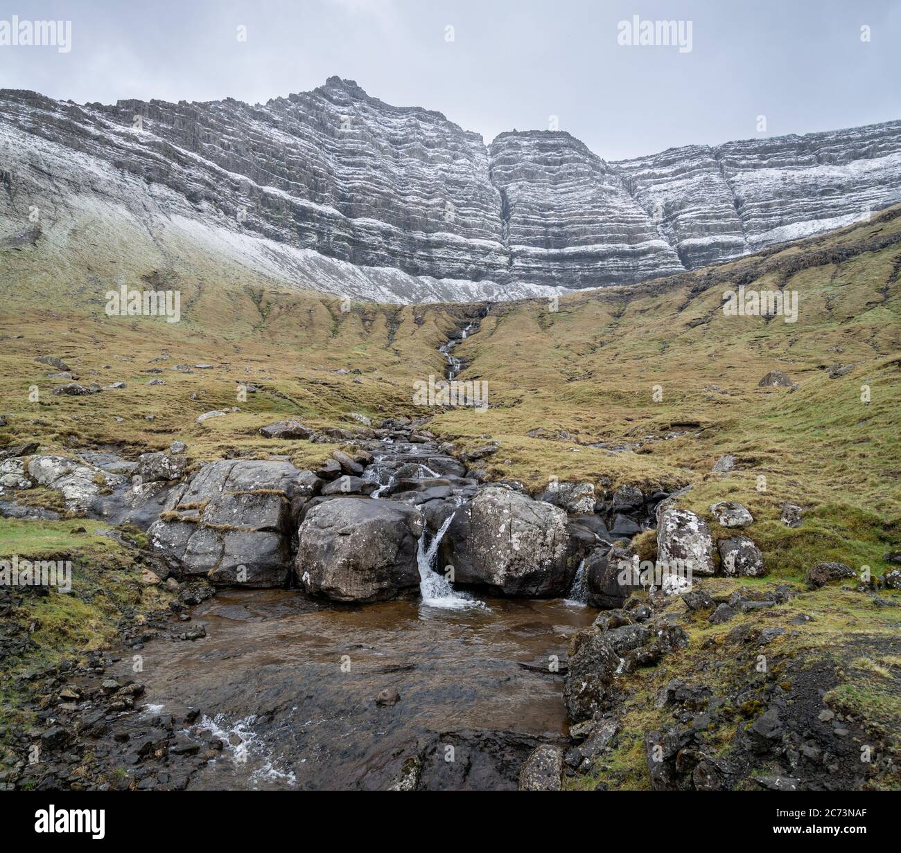 Dramatic landscape on Faroe Islands. The nature of the Faroe Islands in ...