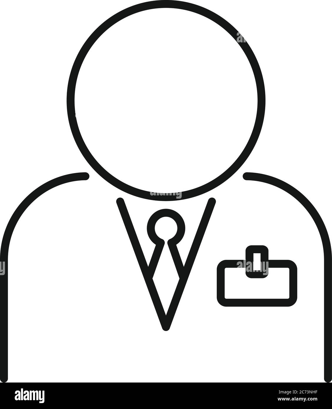 Tax inspector icon. Outline tax inspector vector icon for web design ...