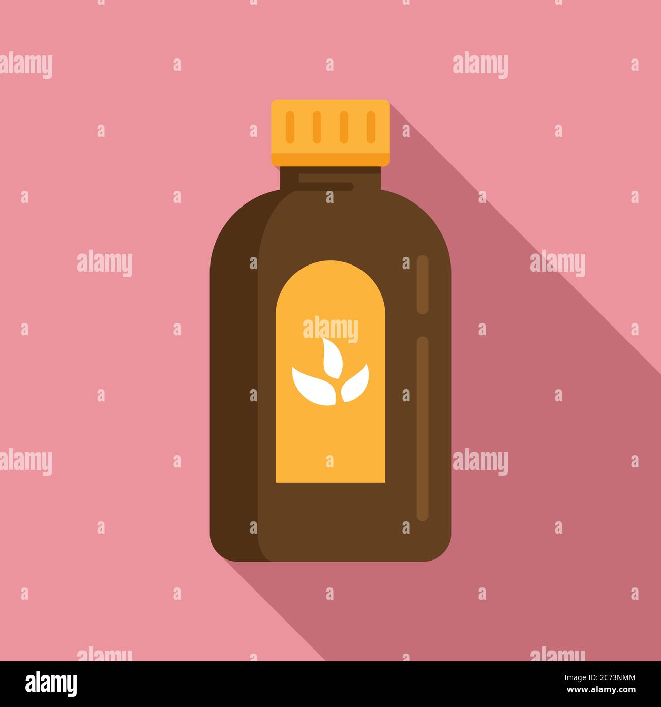 Cough syrup dosage icon. Flat illustration of cough syrup dosage vector ...
