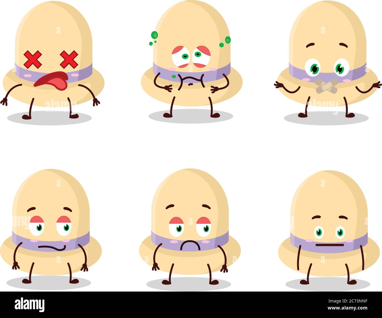 Summer hat cartoon character with nope expression Stock Vector Image ...