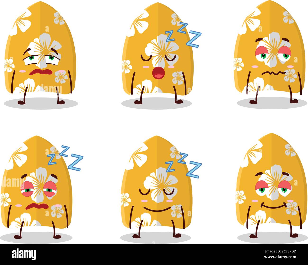 Cartoon sleeping sun character Cut Out Stock Images & Pictures - Alamy