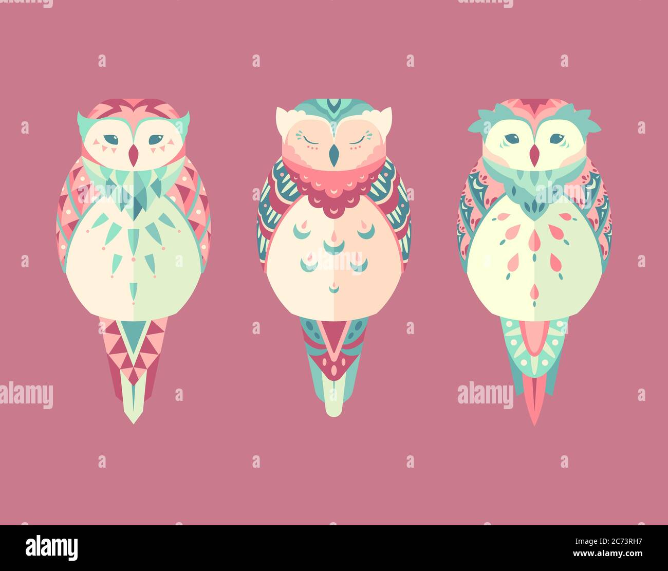 Pink Owl Clip Art Tribal Tribal Owl PNG Images CleanPNG