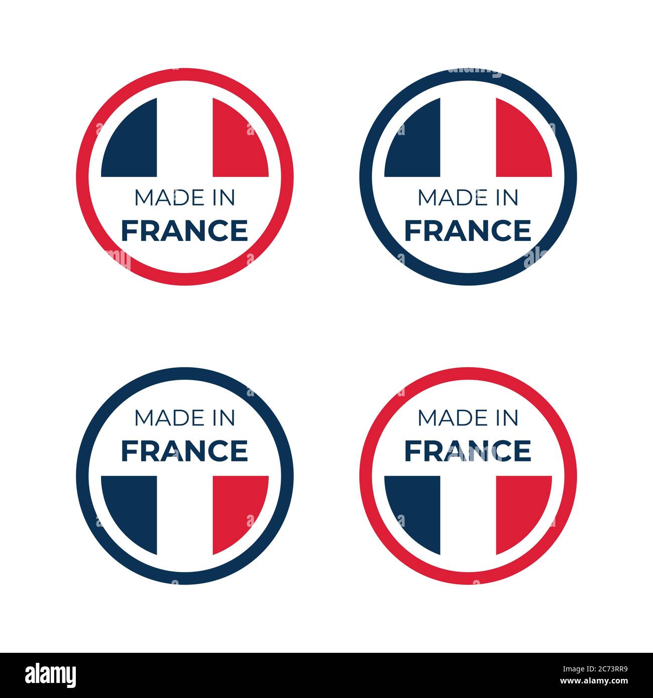 Made in France sign vector illustration for business and product label ...