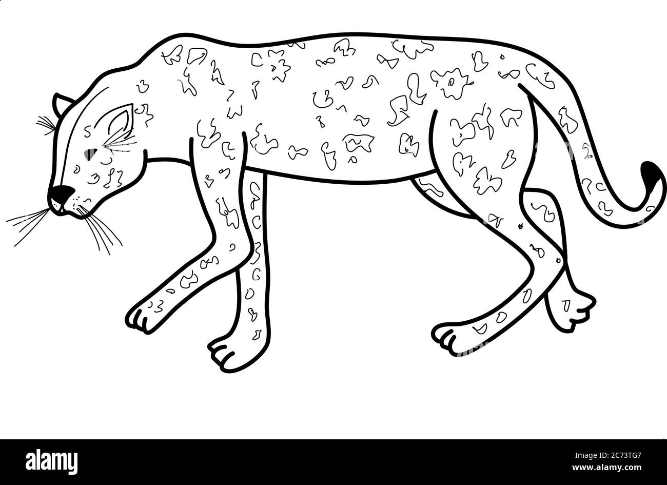 Panther vector black silhouette Stock Vector Images - Alamy