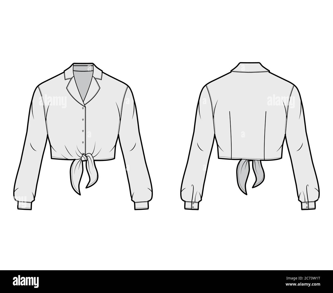 Black cropped top Stock Vector Images - Alamy