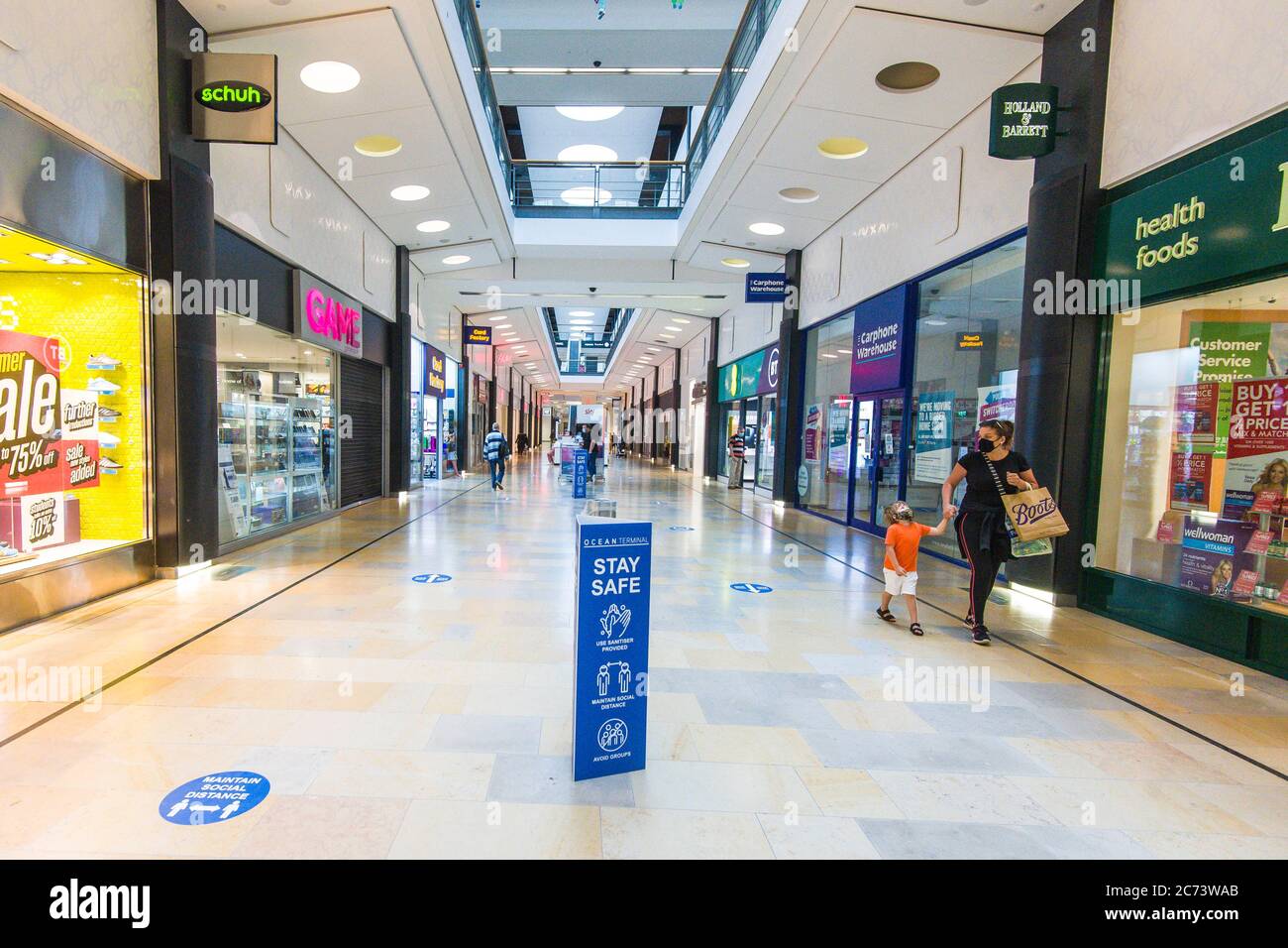 Scenes from Edinburgh's Ocean Terminal shopping mall, which is among ...