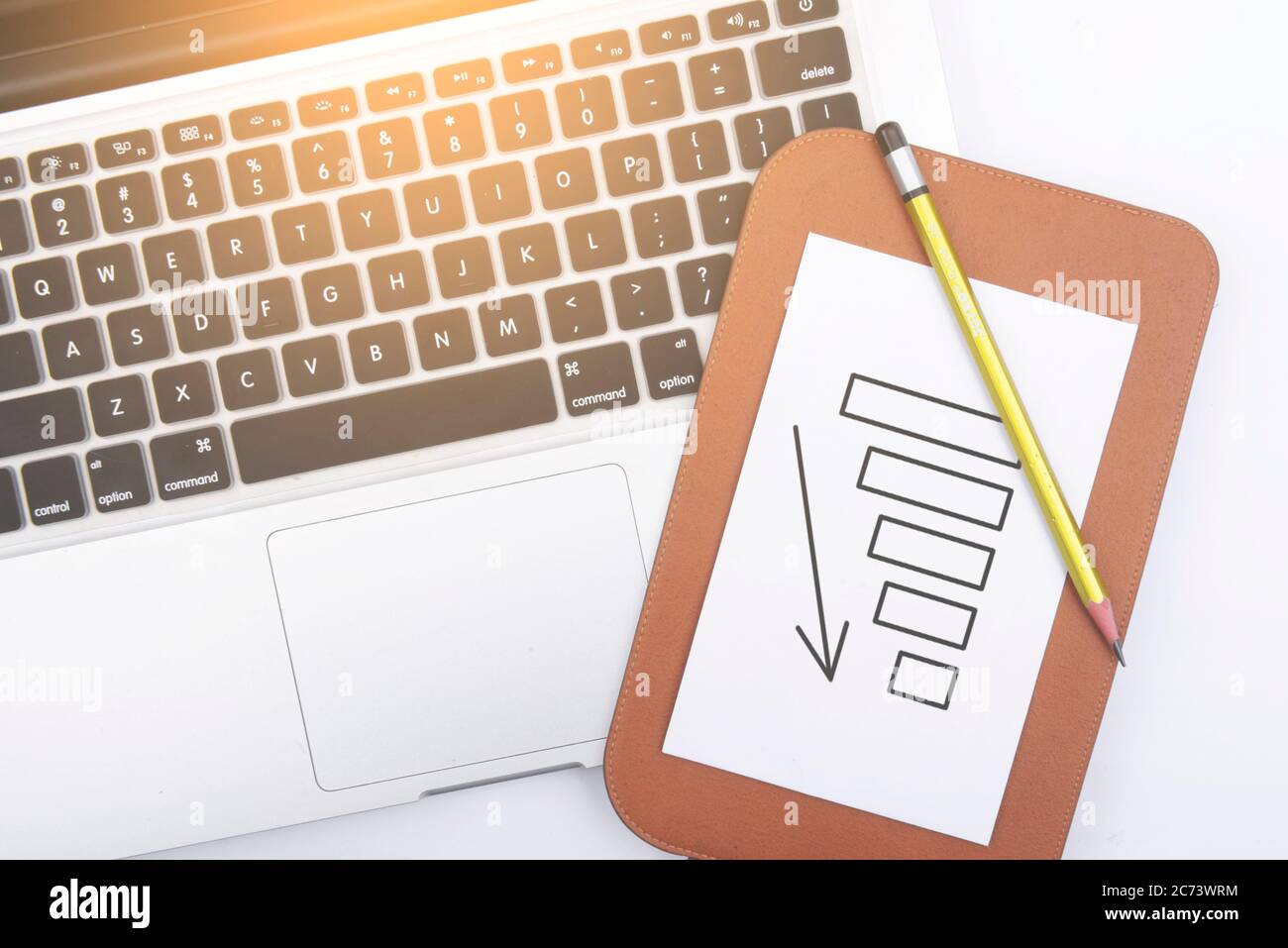 Finance decrease and crisis graph falling down business chart arrow hi-res stock photography and ...