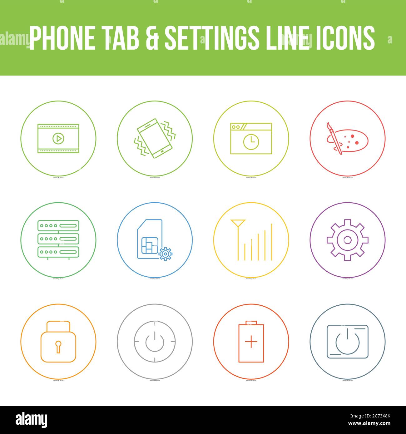 Gear tabs Stock Vector Images - Alamy