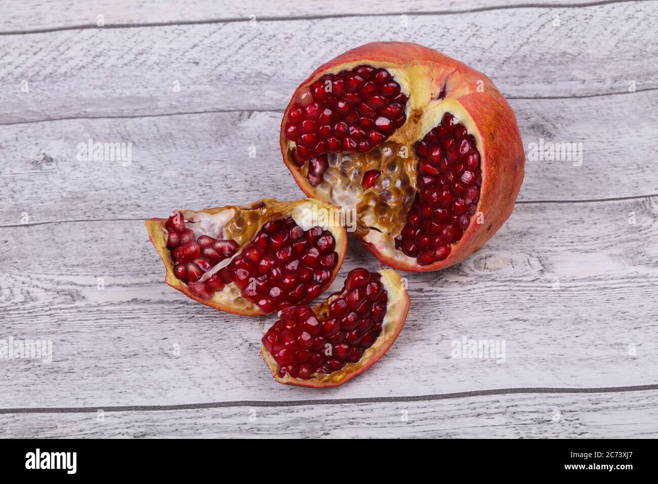 Ripe tasty sweet pomegranate fruit Stock Photo - Alamy