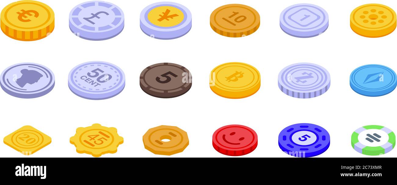 Gold tokens Stock Vector Images - Alamy