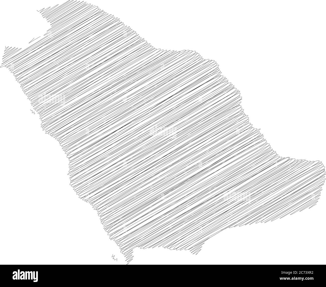 Saudi Arabia - solid black silhouette map of country area. Simple flat ...