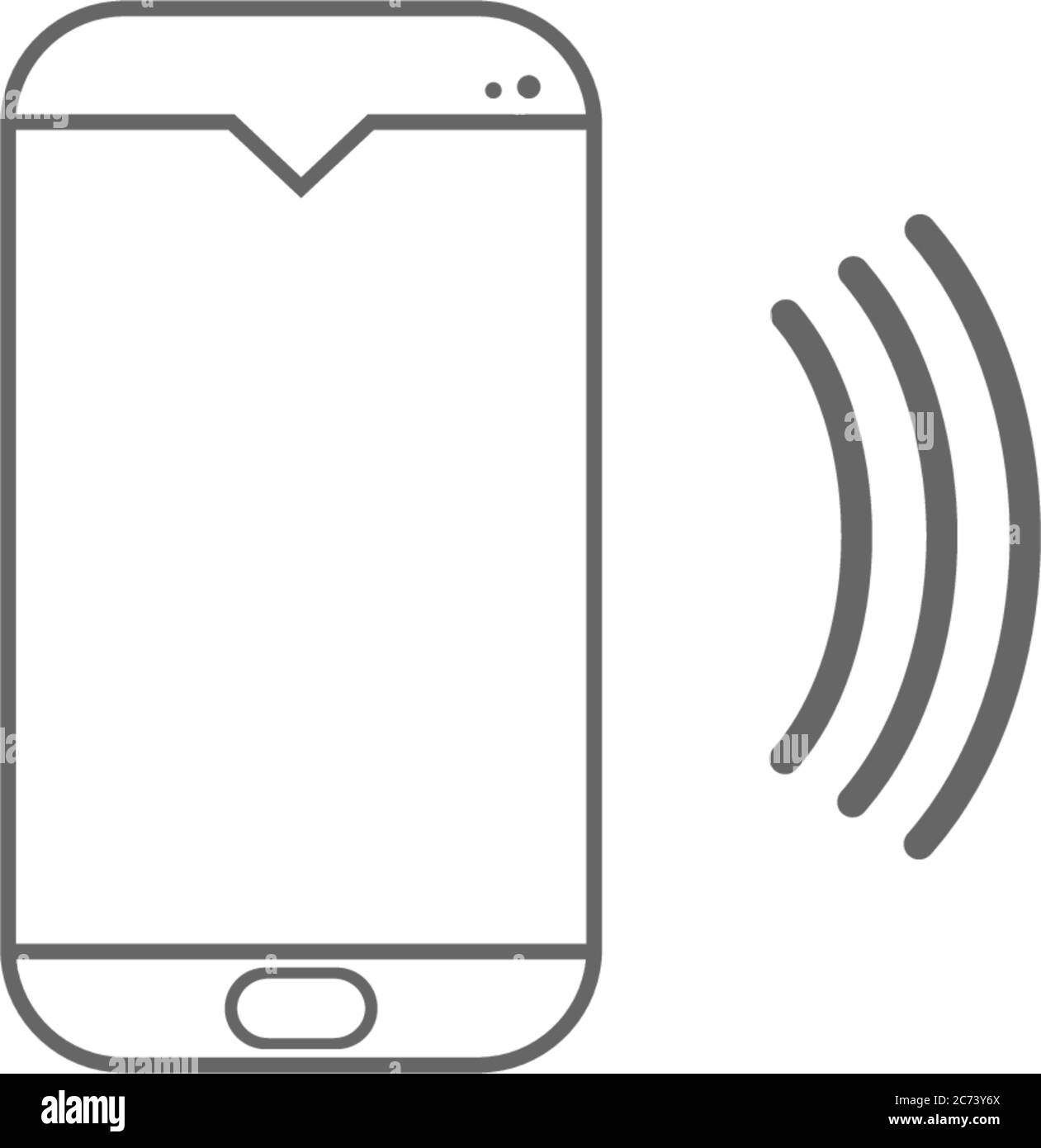 Smartphone ringging logo icon vector template Stock Vector Image & Art ...