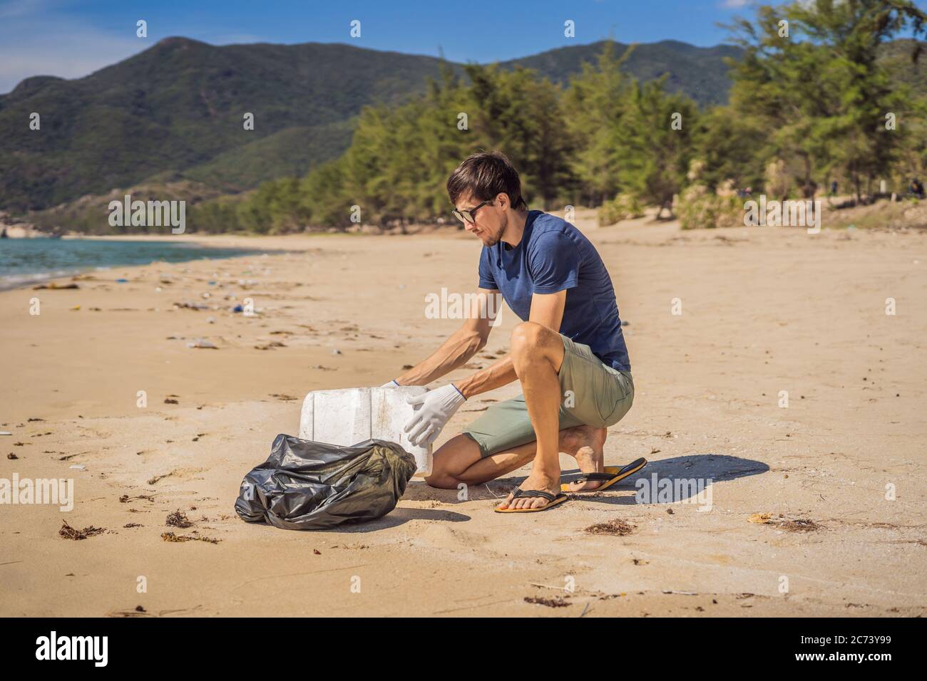 Man Made Of Plastic Pollution High Resolution Stock Photography and ...