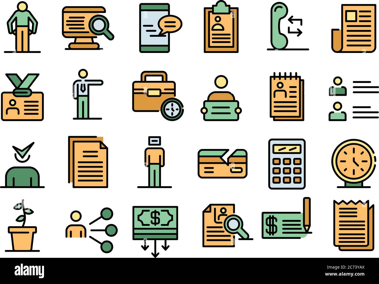 Unemployed icons set vector flat Stock Vector Image & Art - Alamy