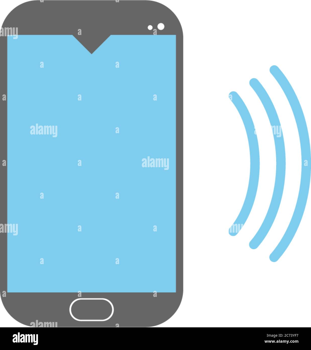 Smartphone ringging logo icon vector template Stock Vector Image & Art ...