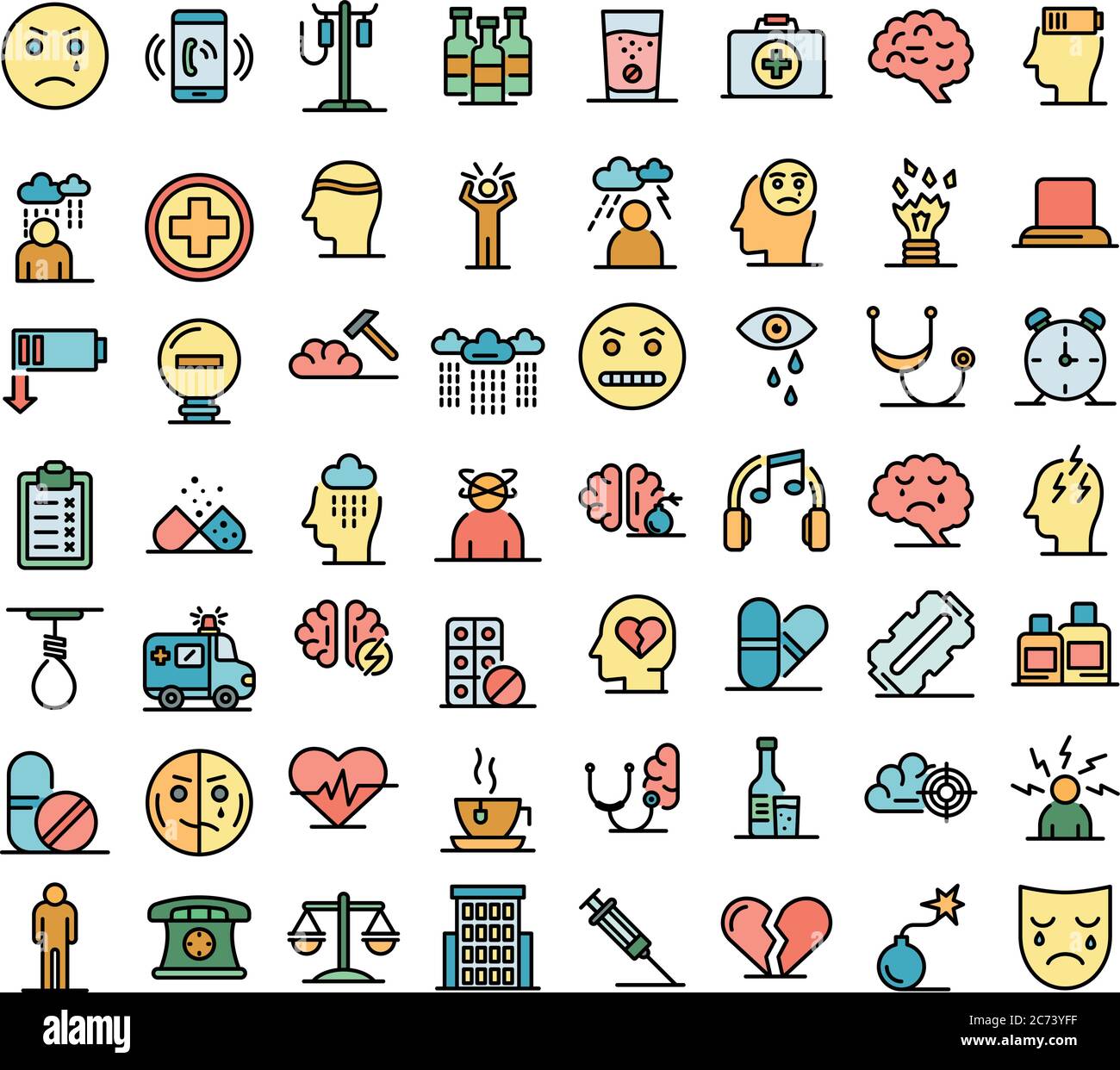 Depression icons set vector flat Stock Vector Image & Art - Alamy Depression icons set vector flat Stock Vector Image & Art - Alamy