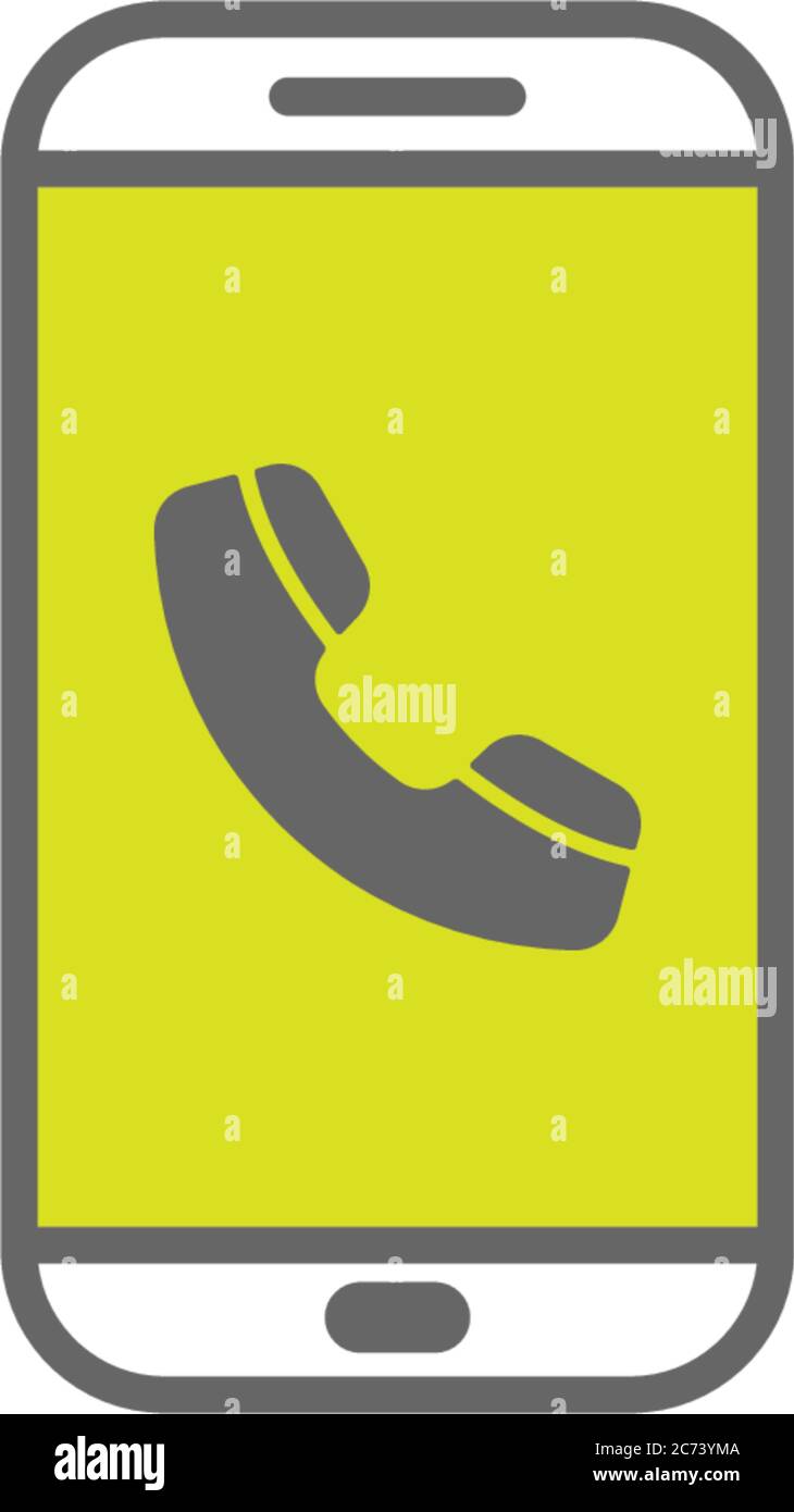 Smartphone call logo icon vector template Stock Vector Image & Art - Alamy