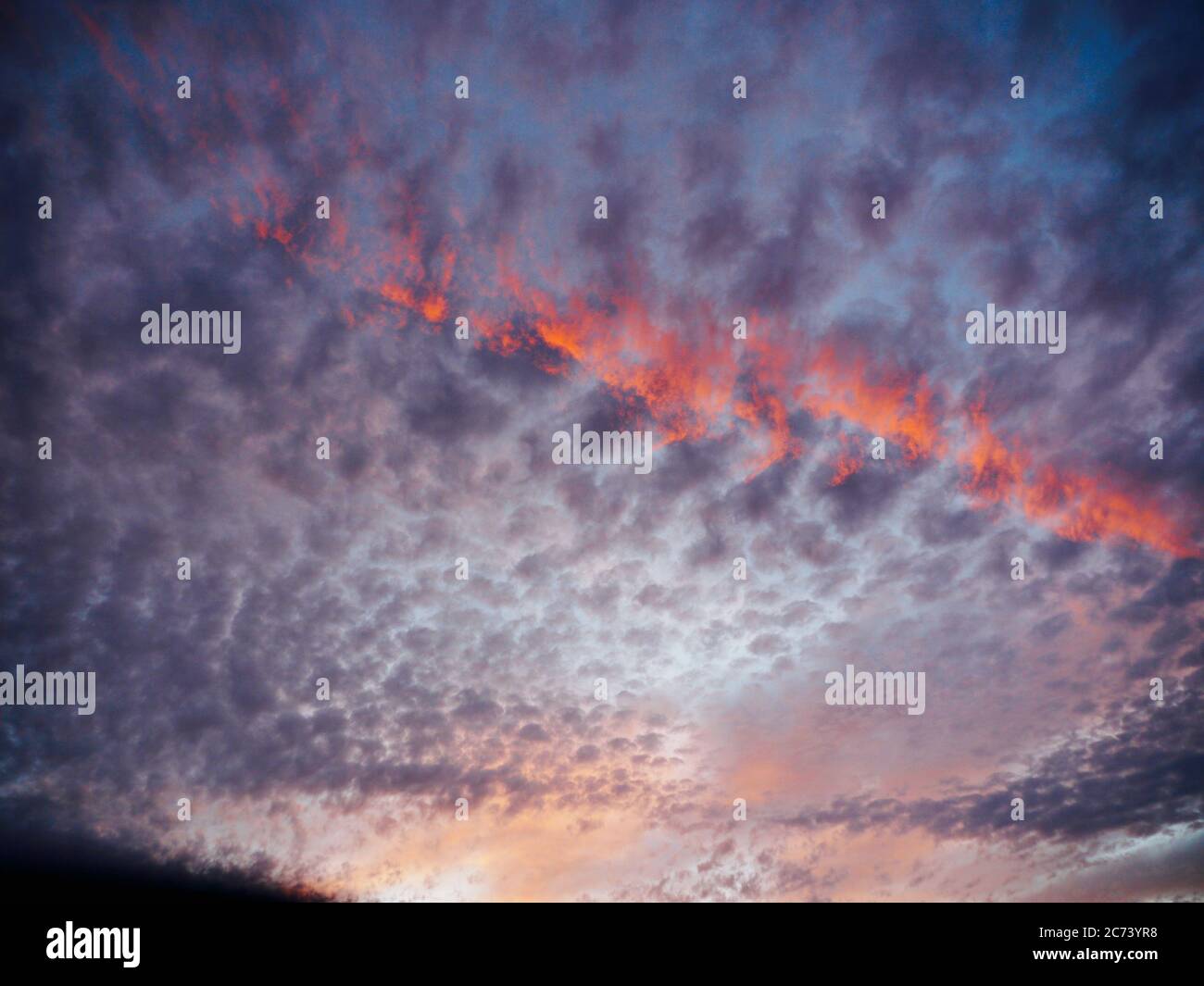Confetti Sky over Margate, Kent, UK Stock Photo - Alamy
