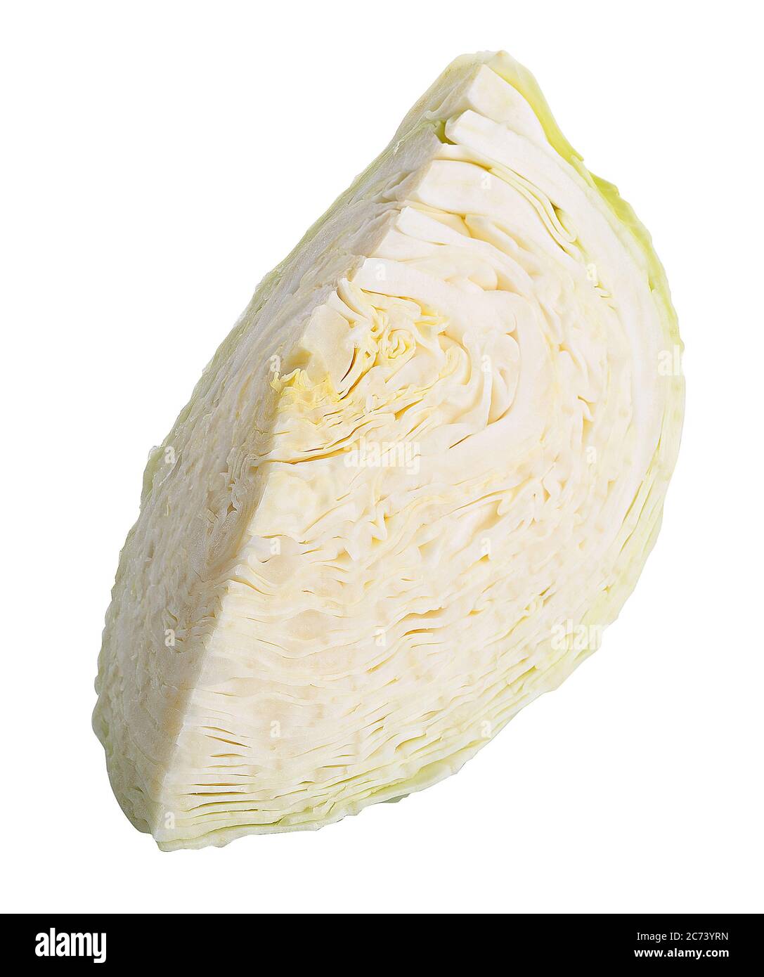 cut cabbage isolated on white background with clipping path Stock Photo ...