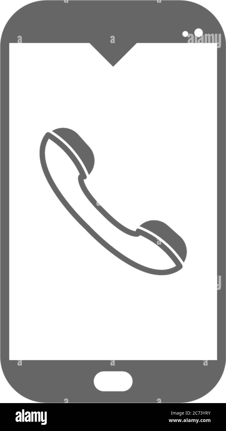 Smartphone call logo icon vector template Stock Vector Image & Art - Alamy