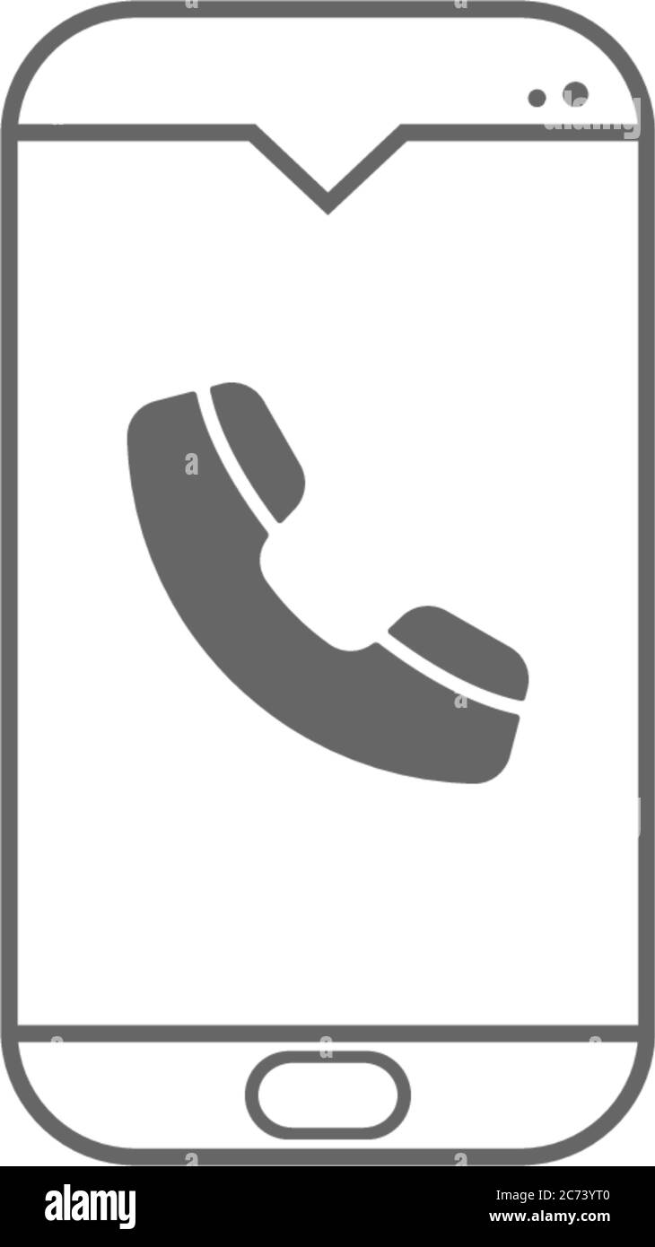 Smartphone call logo icon vector template Stock Vector Image & Art - Alamy