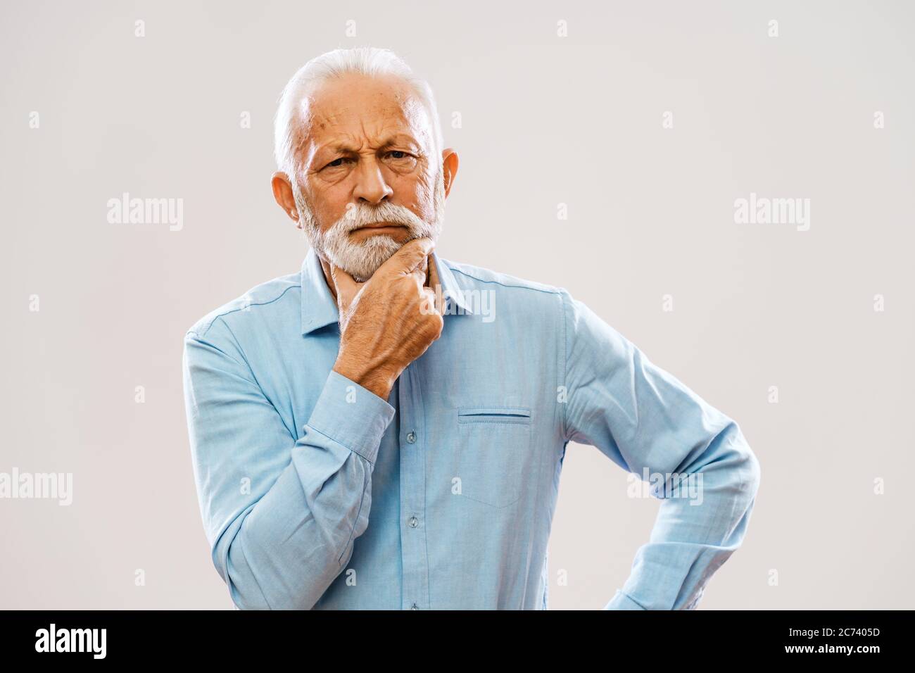 Angry senior man hi-res stock photography and images - Alamy