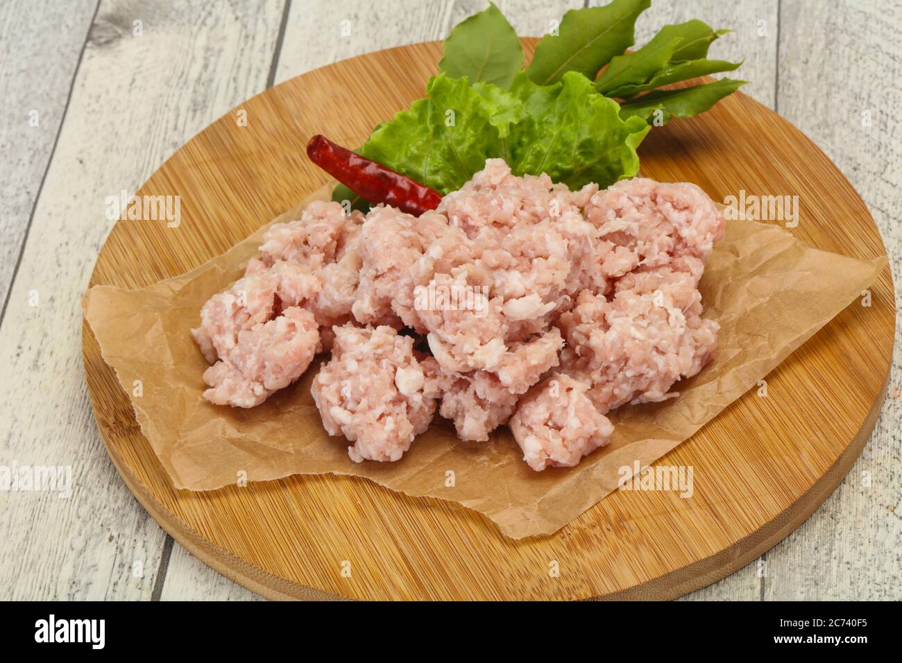 Homemade pork minced meat ready for cooking Stock Photo - Alamy