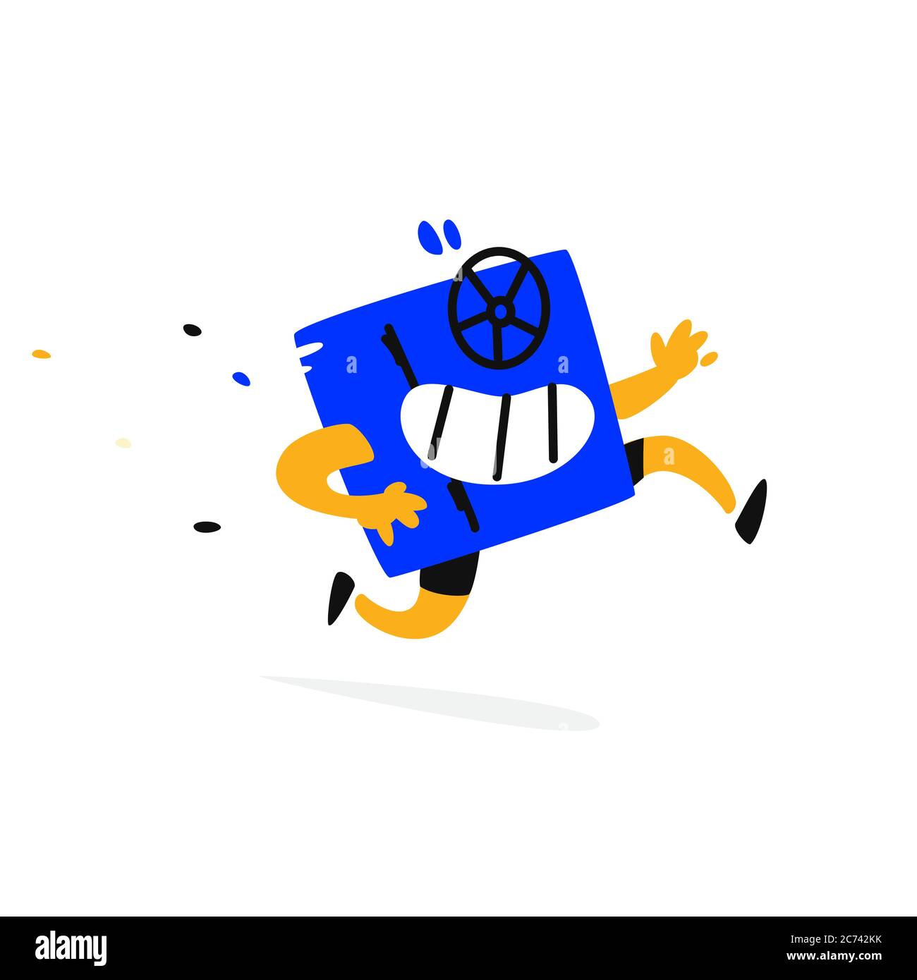 Illustration of a cute cartoon safe character. Vector. Mascot for ...