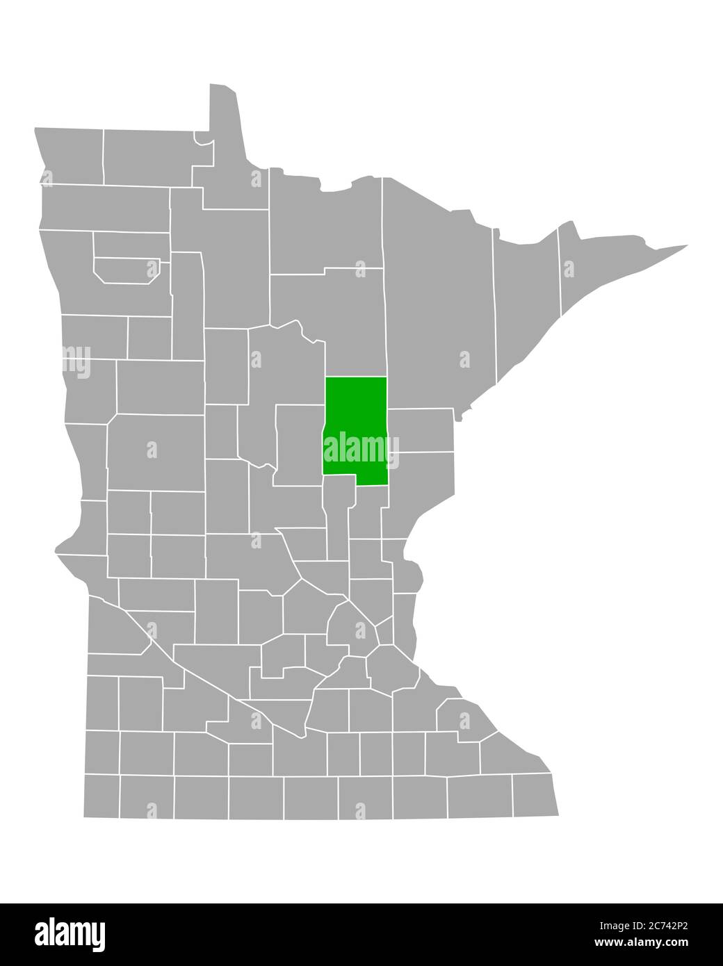 Aitkin county map hi-res stock photography and images - Alamy