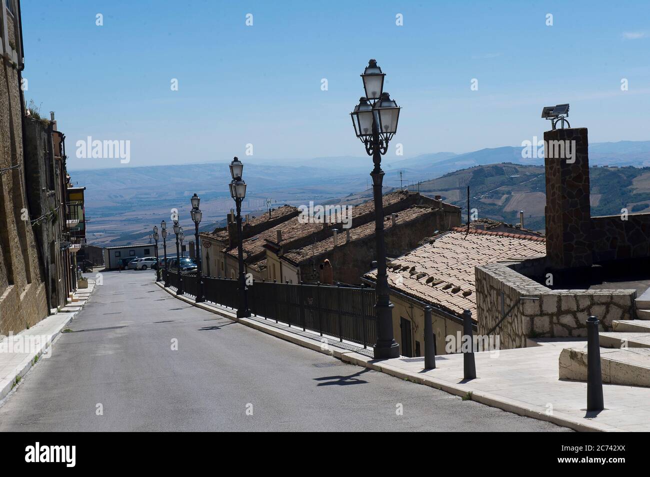Europe, Italy, Basilicata, Acerenza, alleys of the medieval town Stock ...