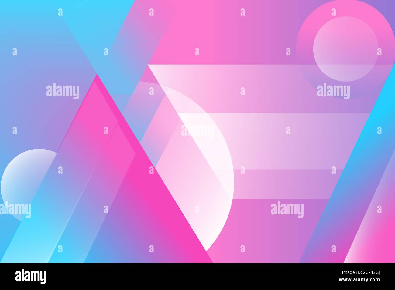 Abstract colored background from triangles, circles and lines. Vector ...
