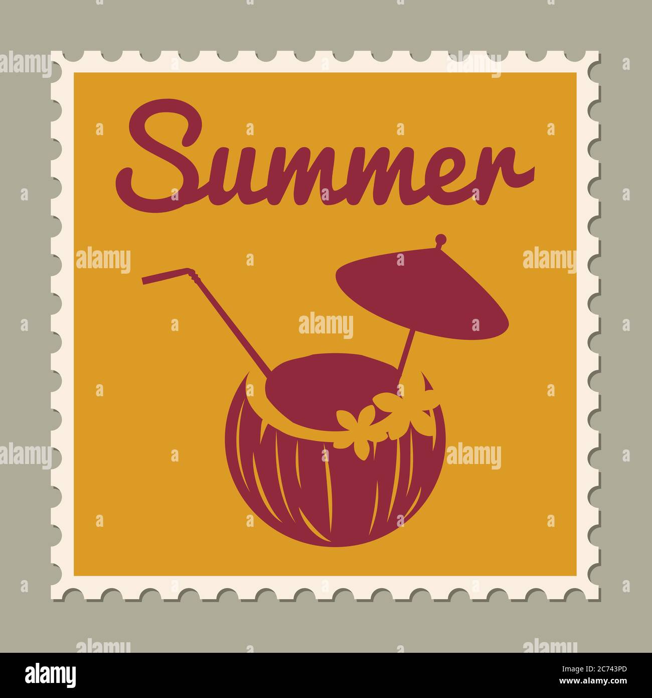 Coconut tour sign Stock Vector Images - Alamy